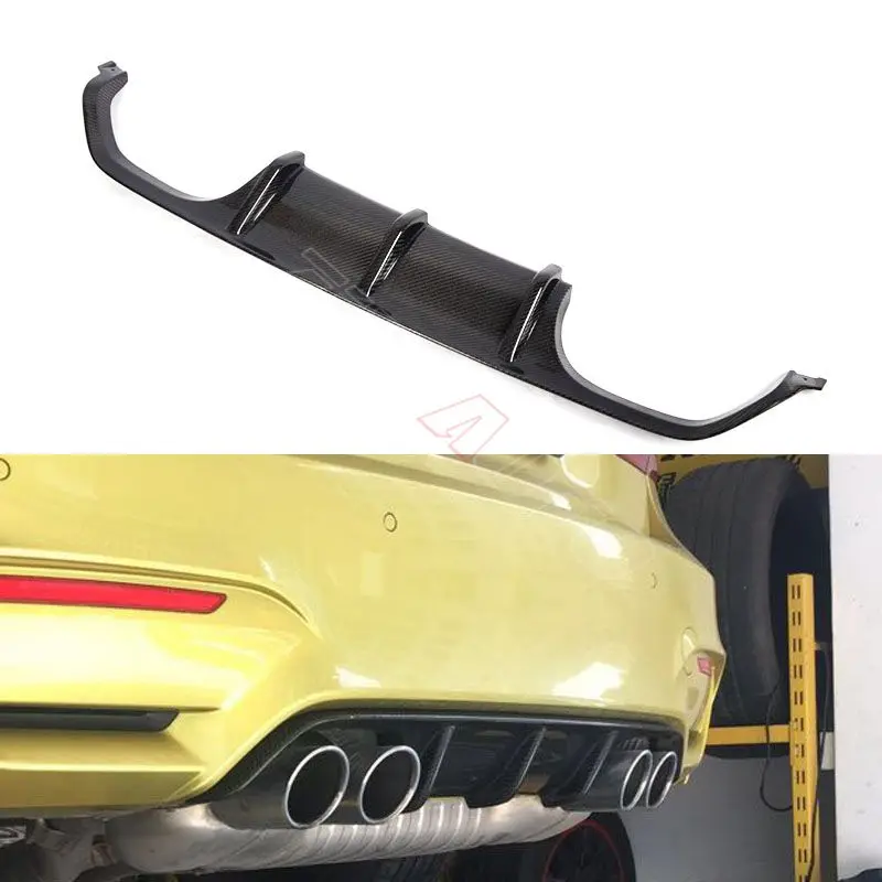 For F80 M3 F82 F83 M4 Carbon Fiber Rear Bumper Lip Diffuser Mp Style ...