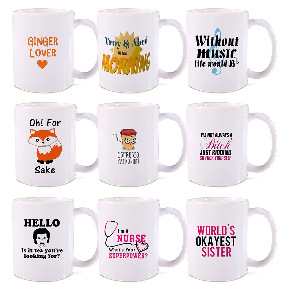 Creative Holiday wishes Ceramic Coffee Mug chat Funny unicorn Mugs For ...