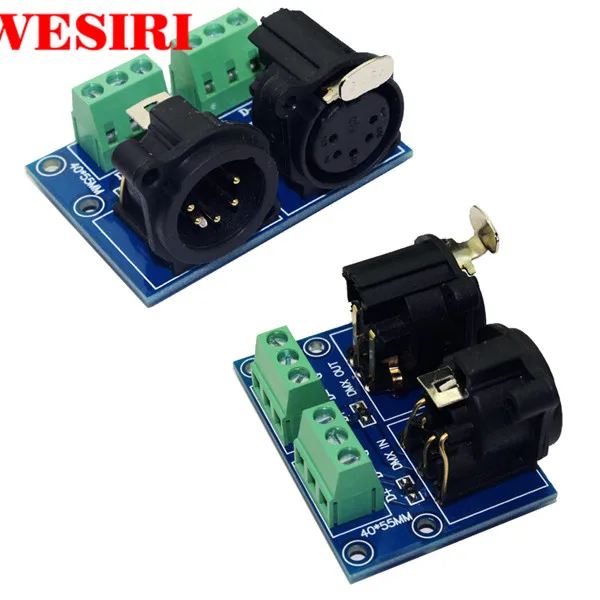 3pin Terminal Adapter Connector 3P to XLR5 Converters Plate Used for ...