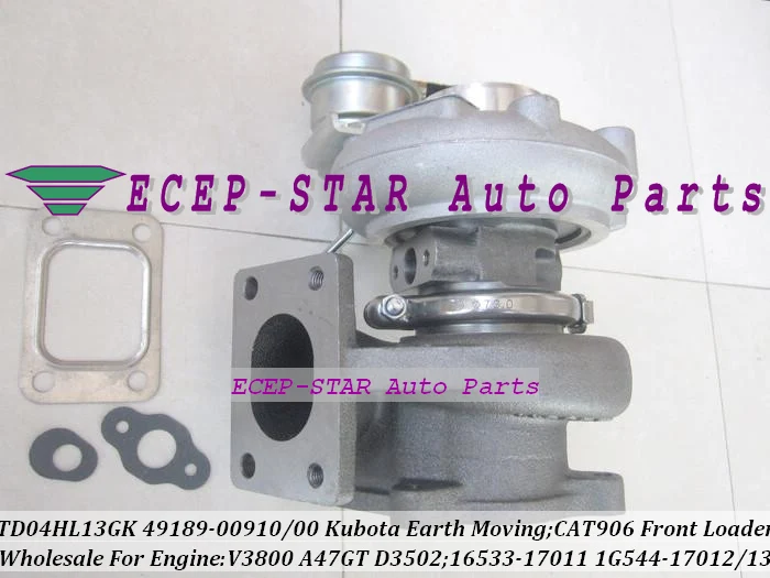 Turbo TD04 49189-00900 49189-00910 1653317011 1G54417013 For Kubota ...
