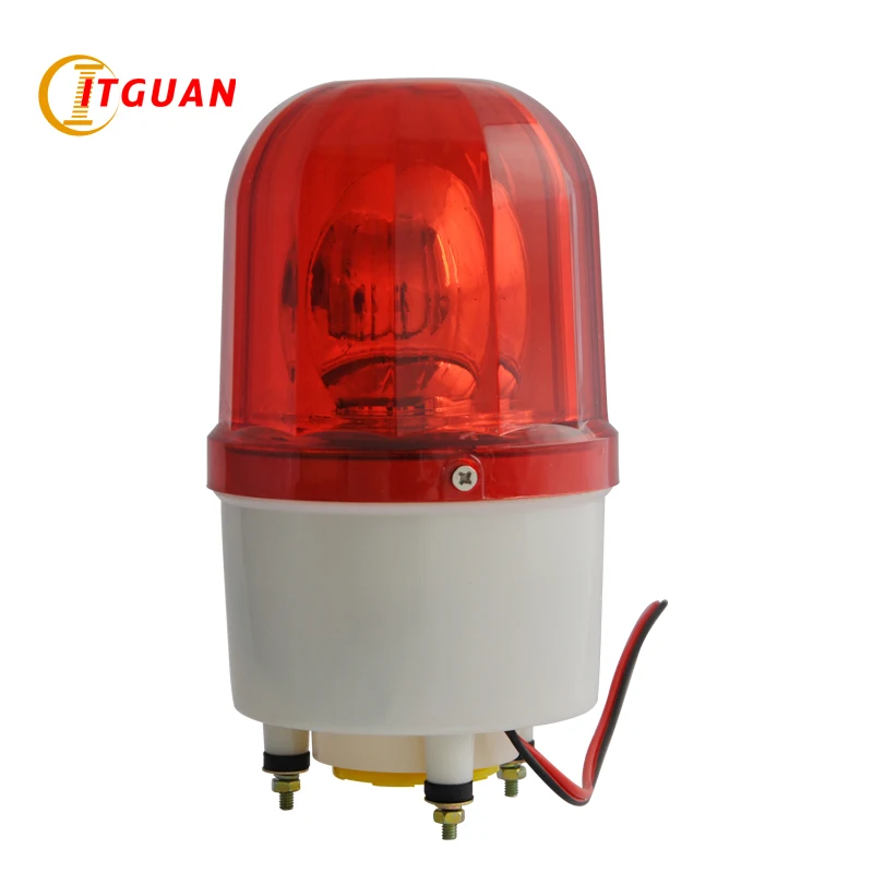 LTE 1101K DC/AC12V/24V/220V/380V Bulb Rotary Warning Lamp With Sound ...