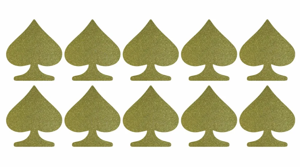 3.4x3.8cm Spade gold glitter sticker label|labels|label labellabel ...