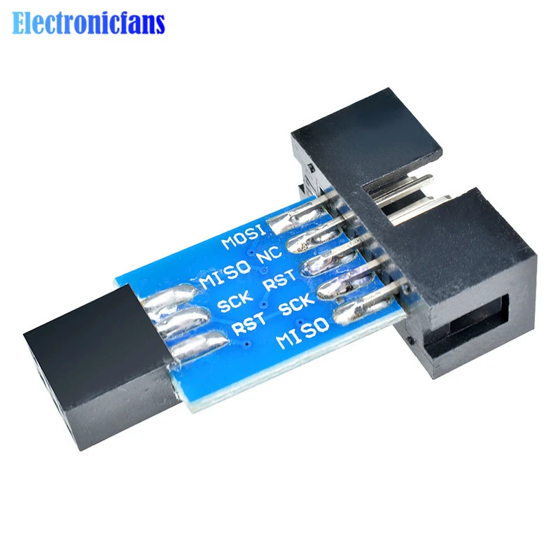 5Pcs 10 Pin to Standard 6 Pin Adapter Board For ATMEL AVRISP USBASP ...
