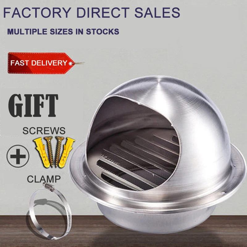 150MM-Ventilation-pipe-outlet-in-stainless-steel-304-new-air-cowl-for ...