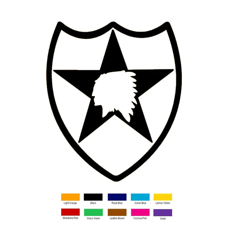 Wholesale 15 Pcs lot 15cm X 12cm 2nd Infantry Division Patch Car
