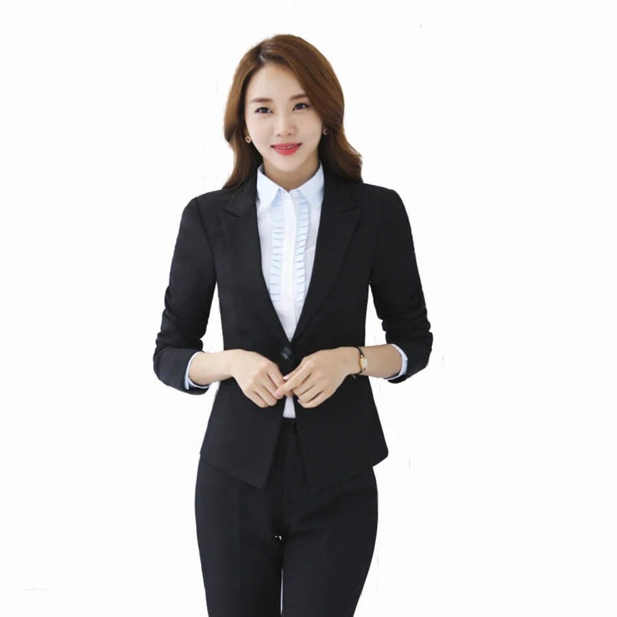 Formal Women Suits Elegant Slim Work Wear Office Suit Womens Business ...