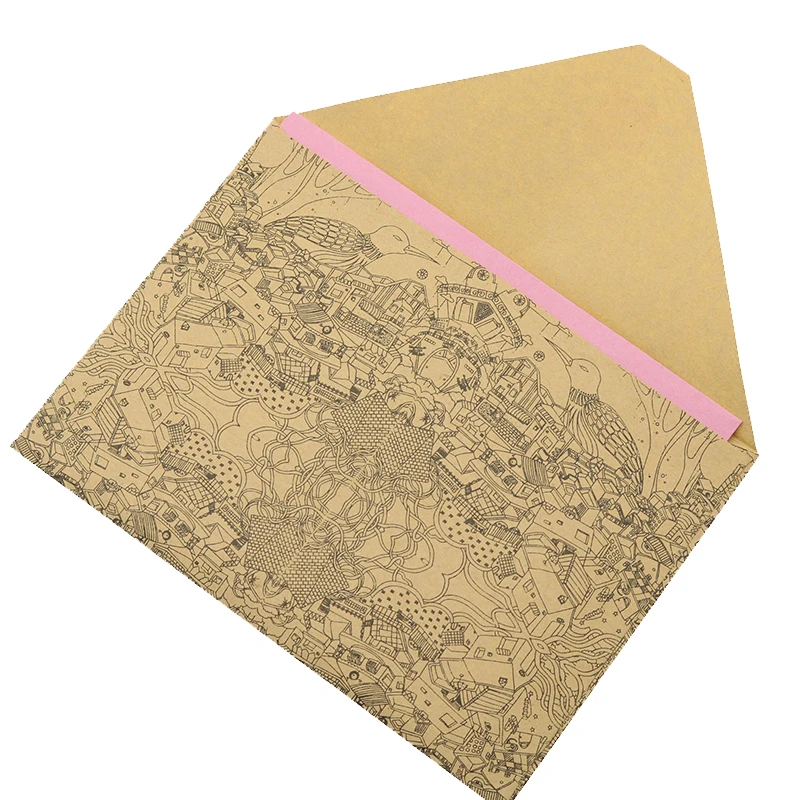 10 Pieces / Batch Retro Kraft Paper Printing Envelopes Business Card ...
