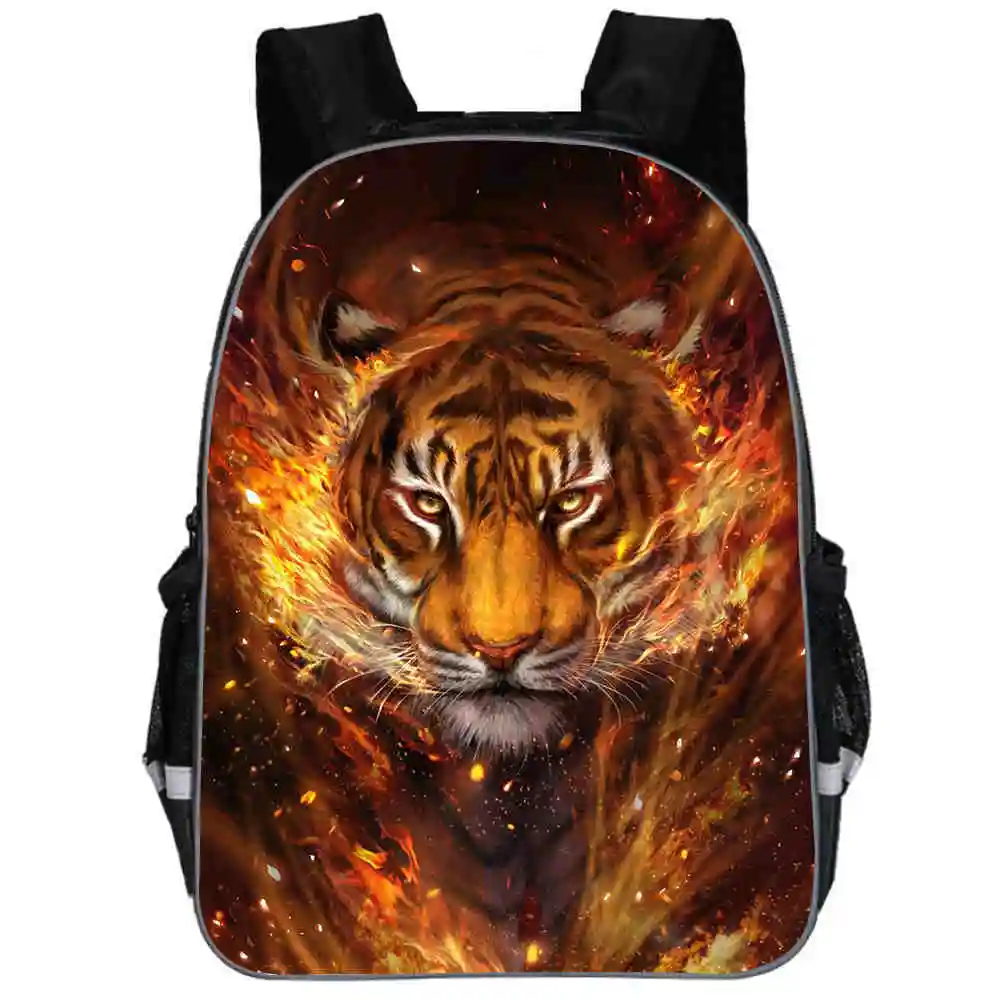 White Tiger Backpack Anime Horse Dog Shark For Teenagers Boys Girls ...