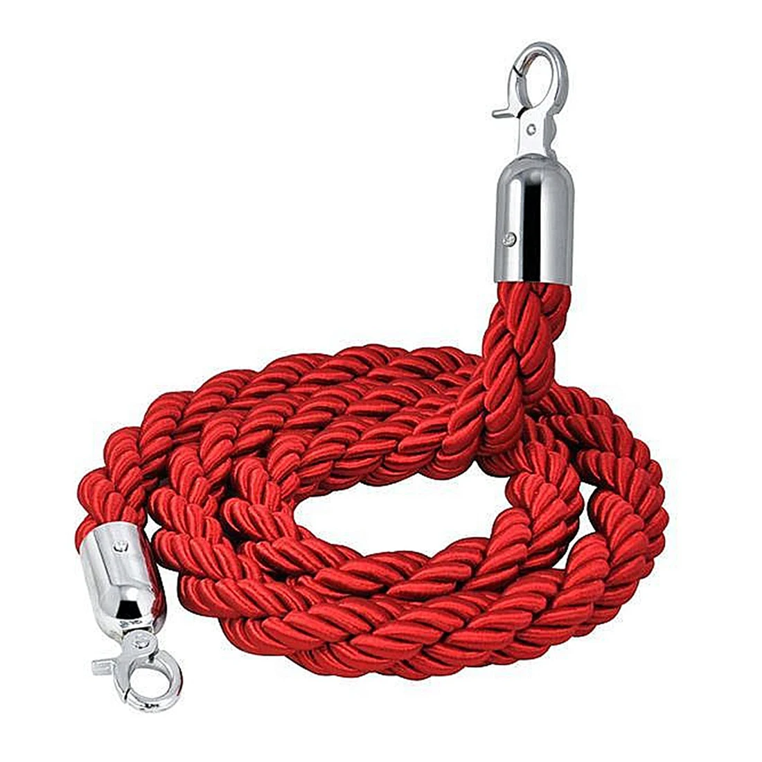 Quality 1.5m long Twisted Queue Barrier Rope Red for Posts Stands-in ...