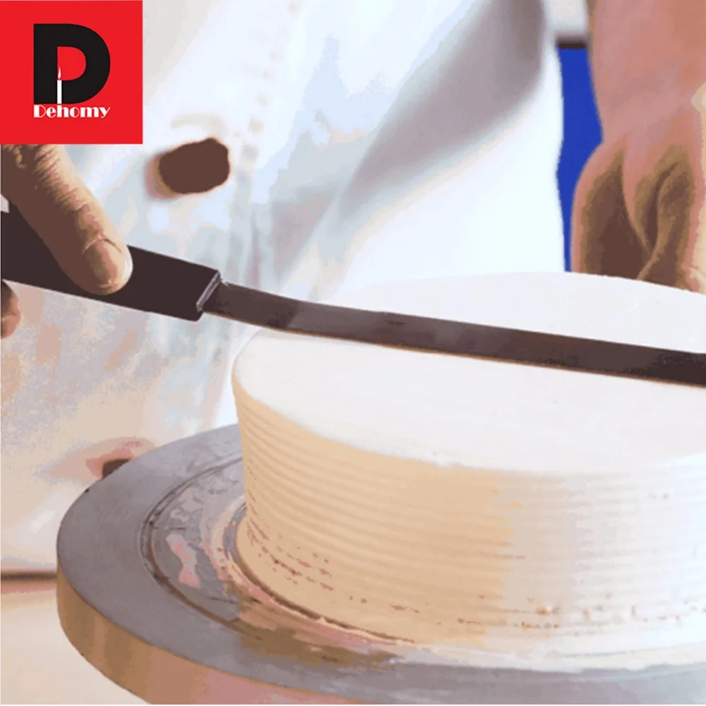 Dehomy 8inch Stainless Steel Butter Cake Cream Knife Smoother Icing ...