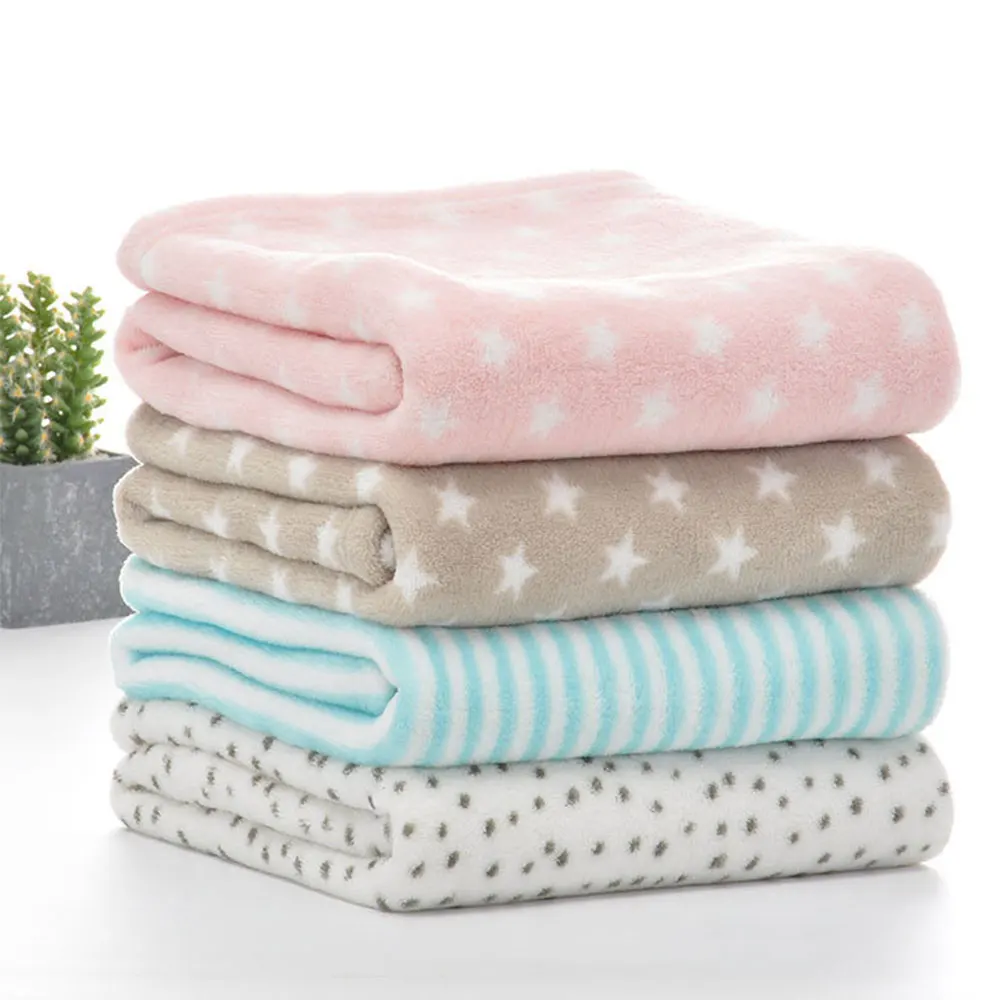 Baby Blankets Newborn Cartoon Soft Comfortable Blanket Coral Fleece ...