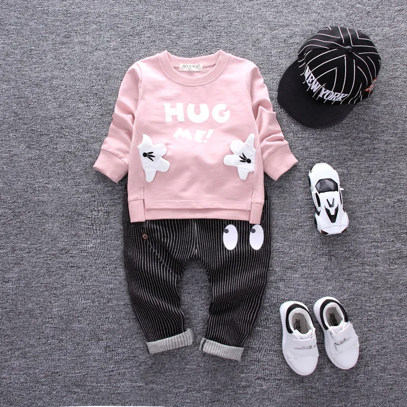 2018 spring autumn toddler baby set boys and girls clothing set cotton ...