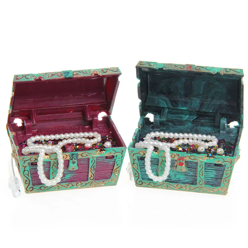 Treasure-Chest-Shaped-Aquarium-Air-Action-Ornament-Fish-Tank ...