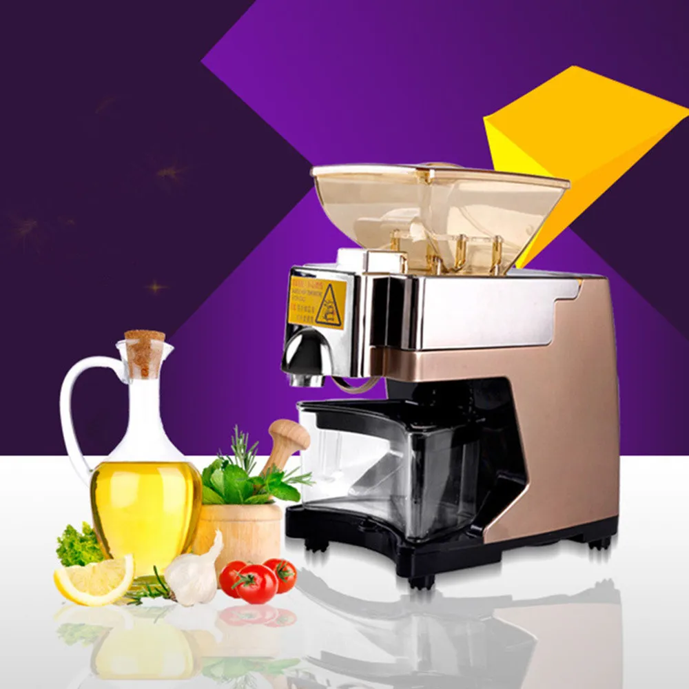 220v/110v Hot And Cold Home Oil Press Machine Peanut Olive Oil Press ...
