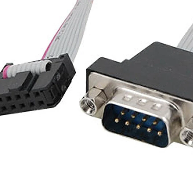 คุณภาพสูงDB9 RS232 10 Pin Ribbon Cable Connector Adapter|rs232 video ...