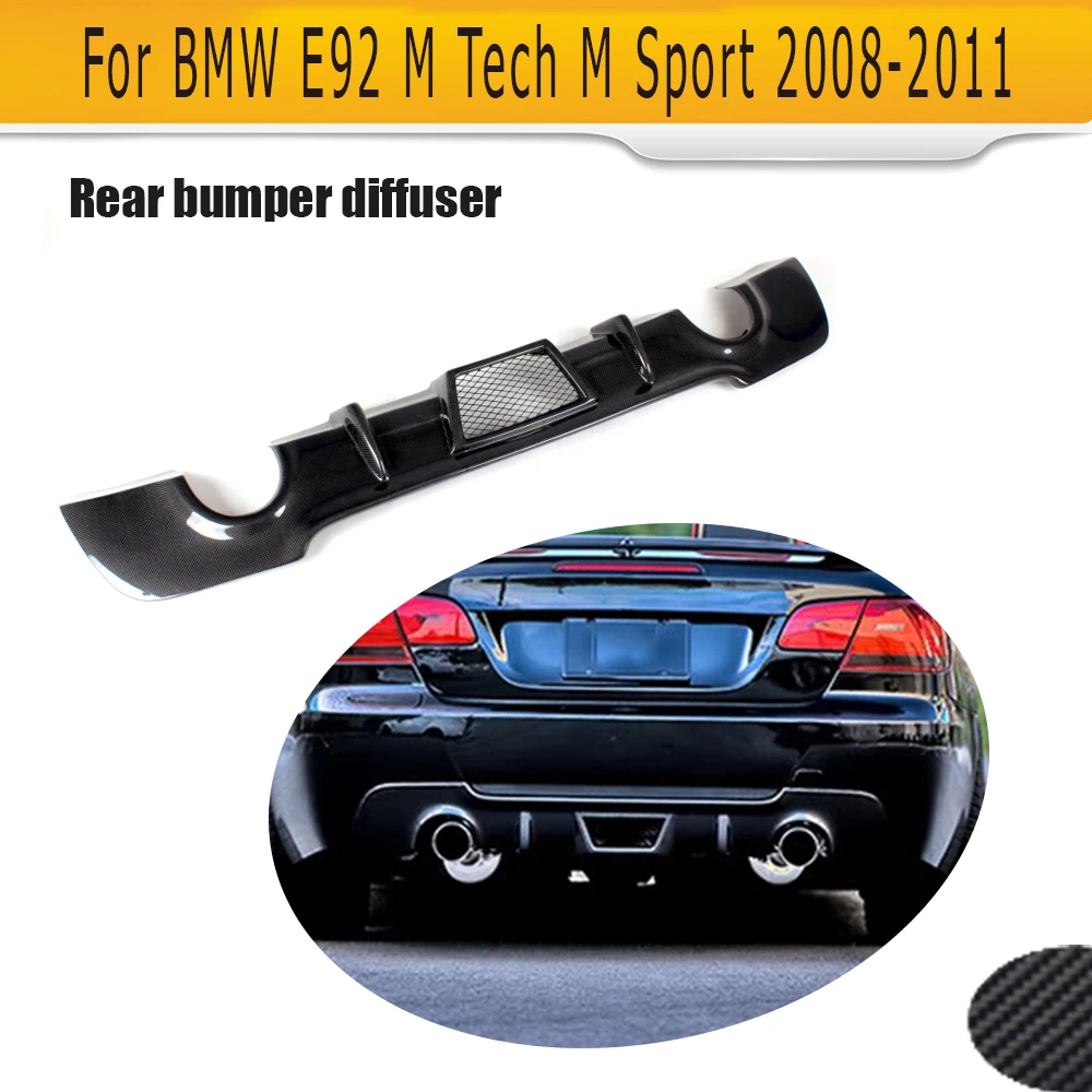 Car & Truck Exterior Parts Carbon Rear Diffuser Lip Dual Outlet for BMW ...