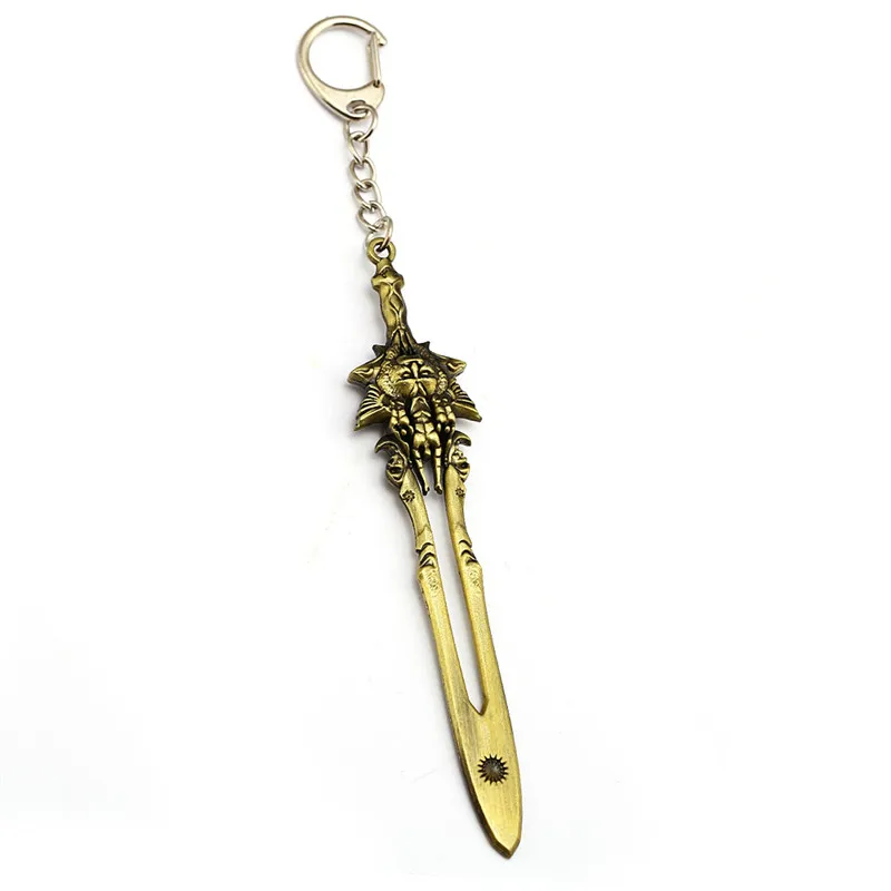 New God of War 4 Kratos Keychain Blade Of Olympus Gold Sword Metal Zeus ...