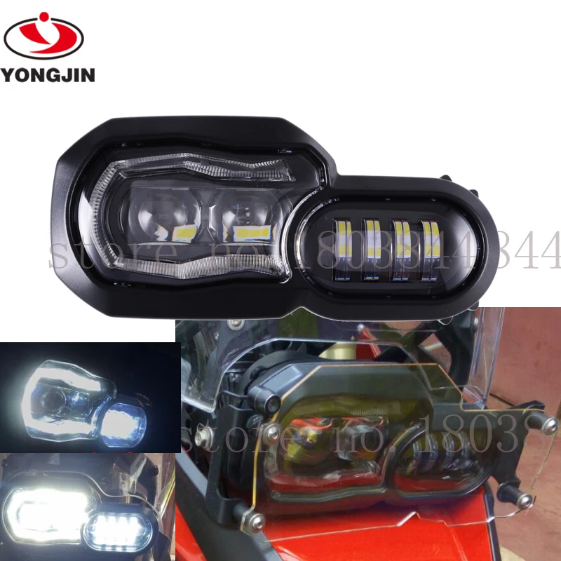 Для BMW F650GS, F700GS, F800GS, F800GS Adv, F800R светодиодный проектор фар(N0T HID