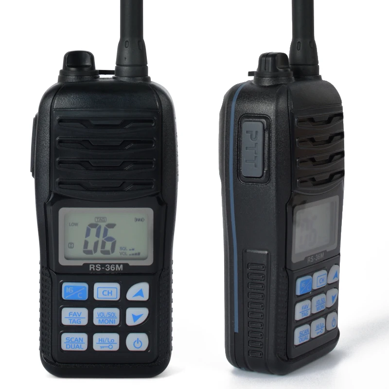 HYS TC 36M New Black Walkie Talkie Radio 80CH VHF Waterproof IP X7 ...