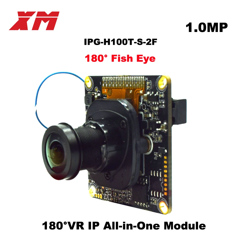 VR 180 720P XM All in One Module ip camera Hi3518E V200 Onvif protocol ...