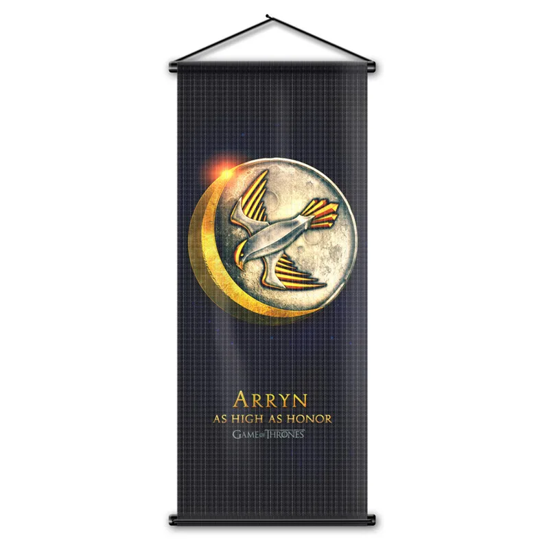 Game of Thrones Banners Flag Wall Scroll Home Decor House Arryn As High ...