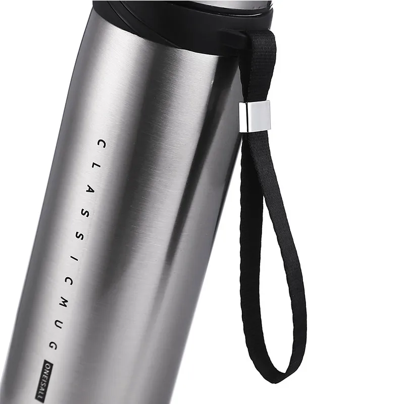 מוצר - 900ml Thermal Cup Vacuum Flask Heat Water Tea Mug Thermos Coffee ...
