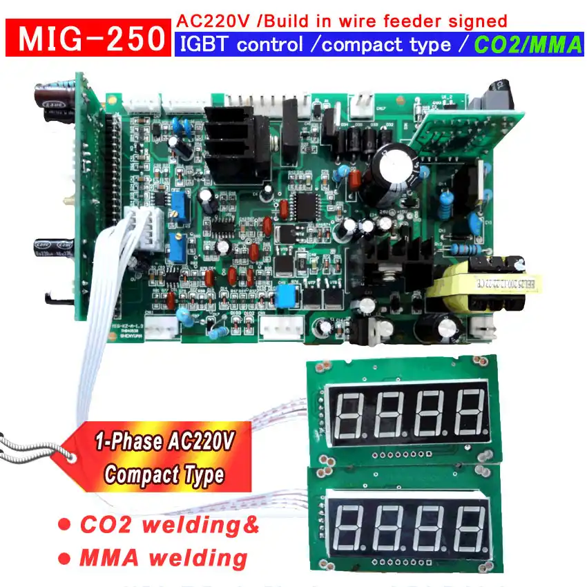 MIG 250 NBC 270 control board for IGBT control co2 welding machne|mig ...