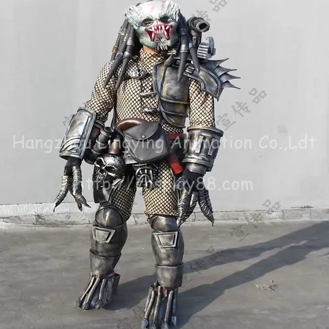 Halloween Costume for Men Alien VS Predator Costume Full Set of Armor ...