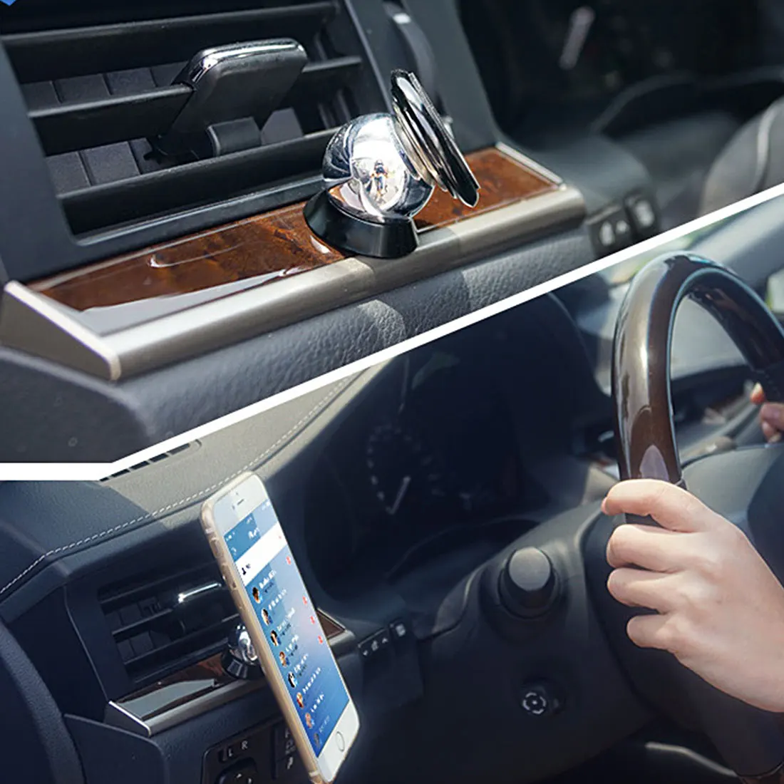 NEW arrive 360 Degree Magnetic Cars Dashboard Mobile Phone Mount Holder ...