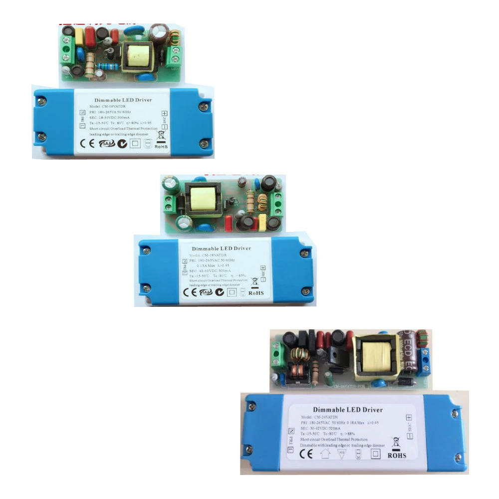 Dimmable with Leading Trailing Edge Dimmer Triac 40W 60W Led Driver ...