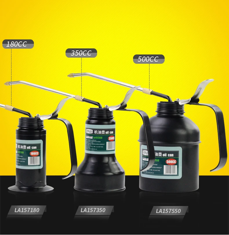 LAOA HVLP Oiler 180cc/350cc/500cc Machine Oiler Pump Whole Metal Long ...