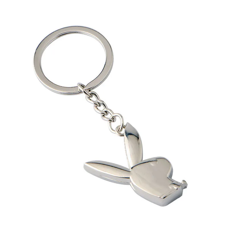 metal rabbit key chains fashion brand animal keychain pendant women ...