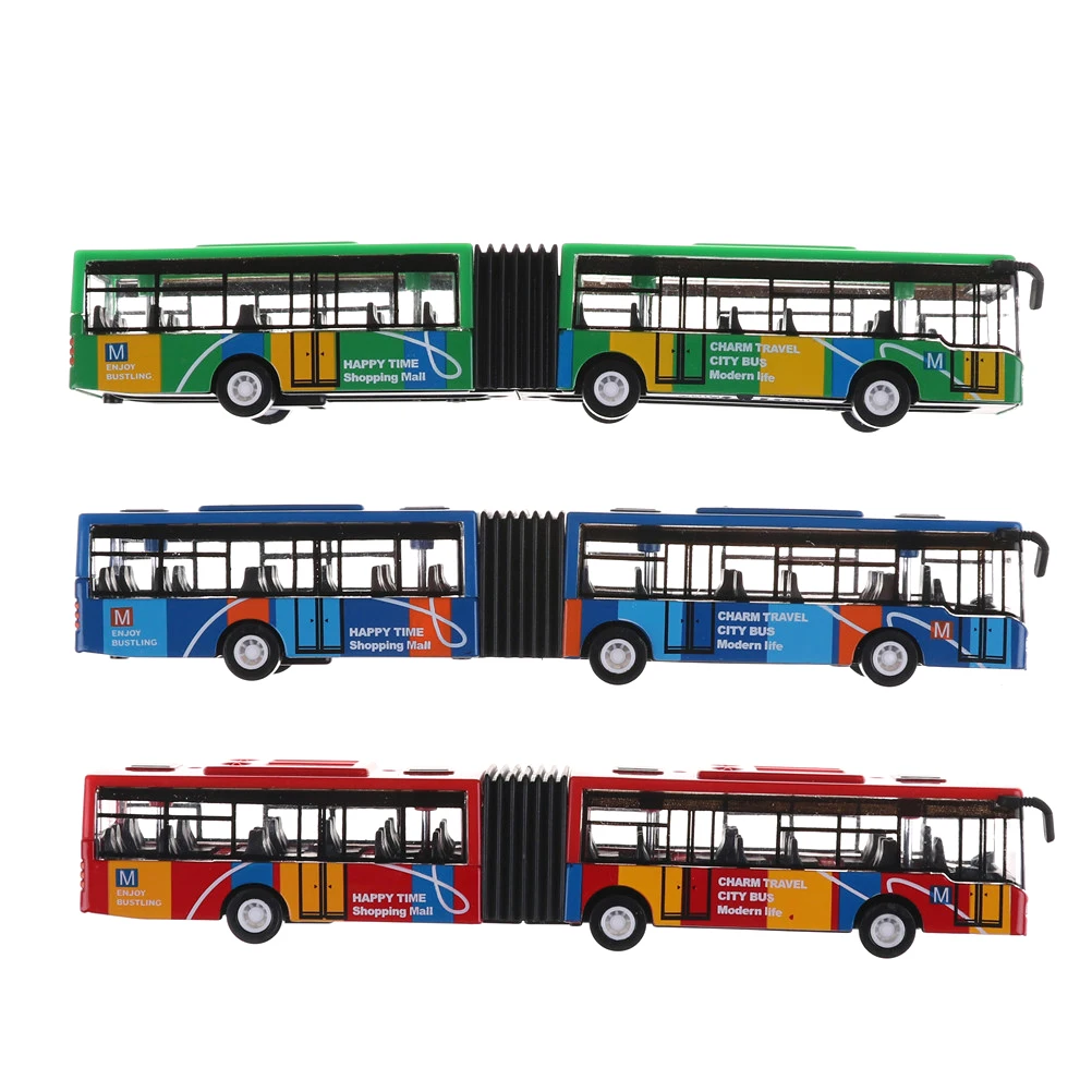 1PCS Alloy Tourist Bus Model Two Door City Bus Toys for Kids Child toys ...