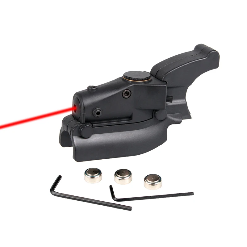 Tactical Red Laser Sight Laser Aimer Laser Pointer Picatinny Rail Mount ...