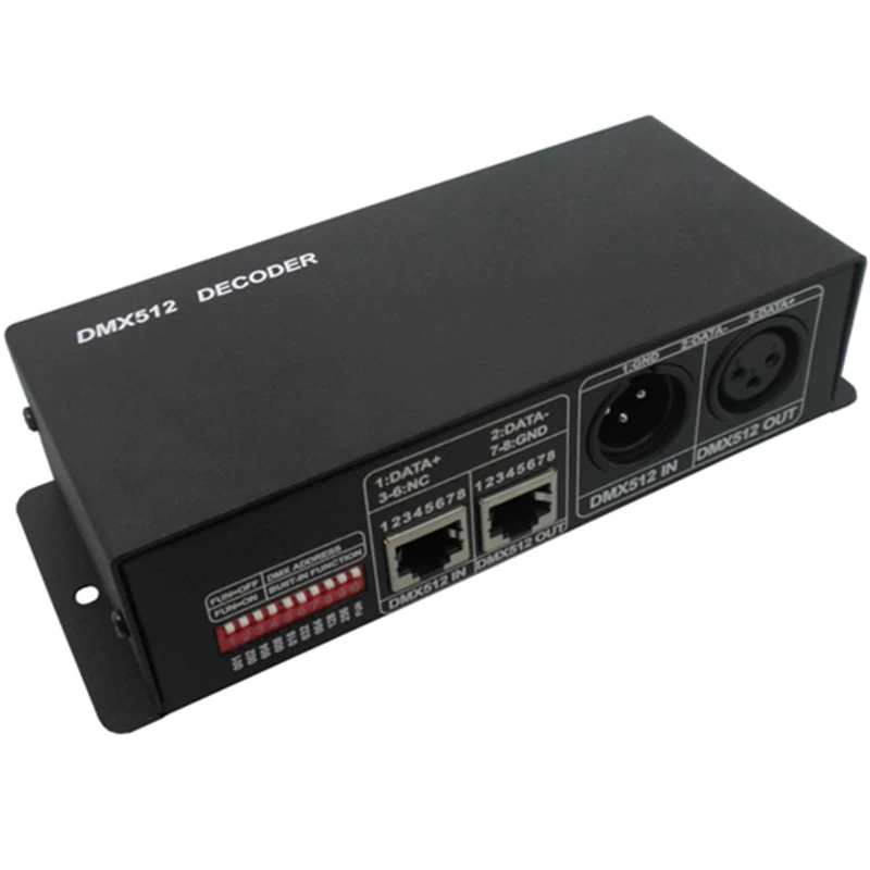 New 3 channel dmx512 led dmx decoder dc 12 24V Connect dmx module with ...