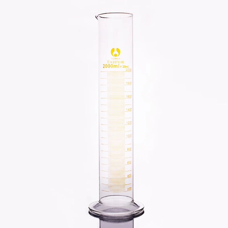 High Borosilicate Glass Measuring Cylinder,capacity 2000ml,graduated ...