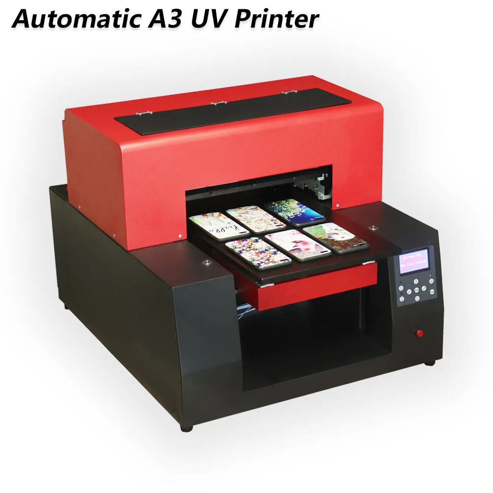 Advanced 6 color A3 UV Printer LED UV Flatbed Printer Micro Piezo ...