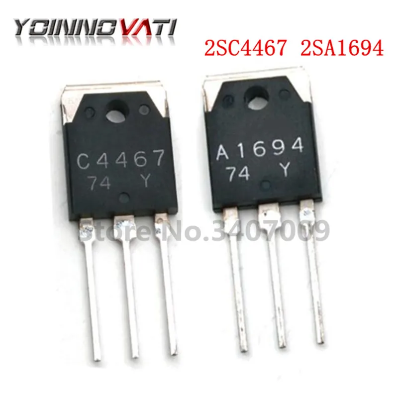 10 Uds A1694 C4467 2SC4467 2SA1694 TO 3P par estéreo tubo 100% nuevo ...
