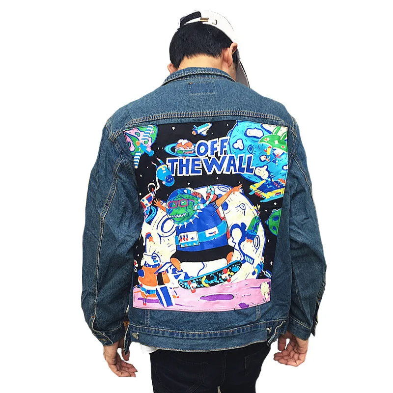 Harajuku Men/Women Patch picture Batman Hip Hop Punk youth coat ...