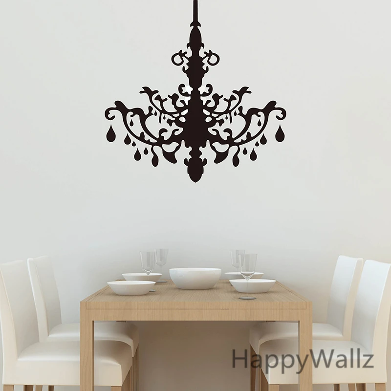 3d Droplight Wall Sticker Pendant Lamp Wall Decal Living Room ...