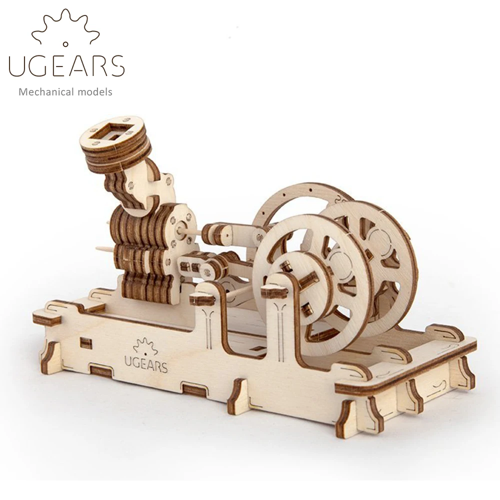 DIY Wooden Pneumatic Engine Mechanical Transmission Model Assembly ...