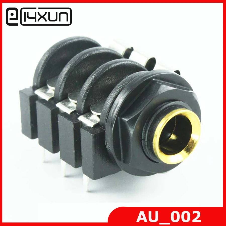 2pcs/lot 6.35mm 6.5mm Stereo Audio Microphone Female Jack Sockets Audio ...