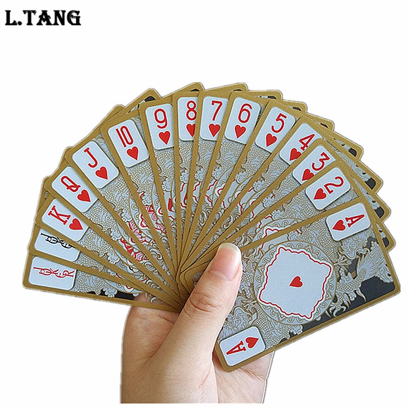 Waterproof-Transparent-Plastic-Poker-Cards-Chinese-Dragon-Playing-Cards ...
