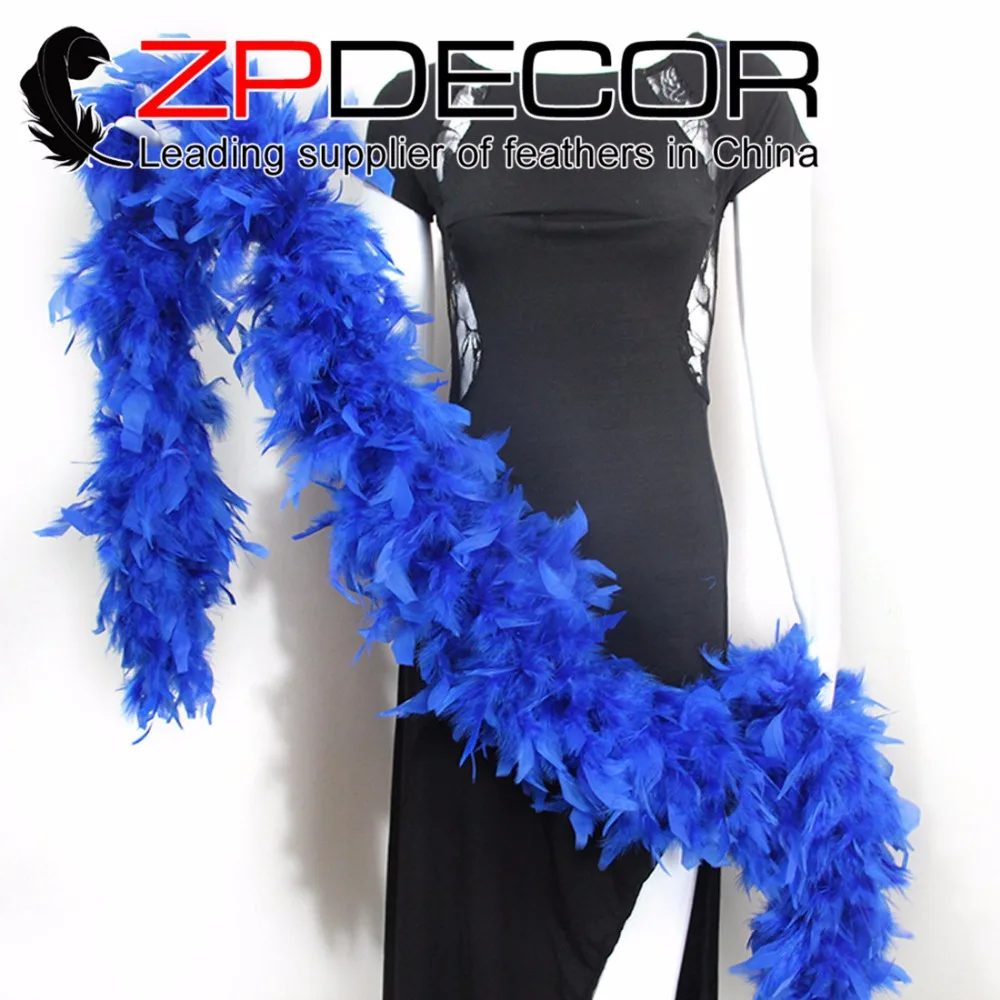 ZPDECOR 150g 2yards/lot Fluffy Turkey Ruff Chandelle Feather Boas Dyed ...
