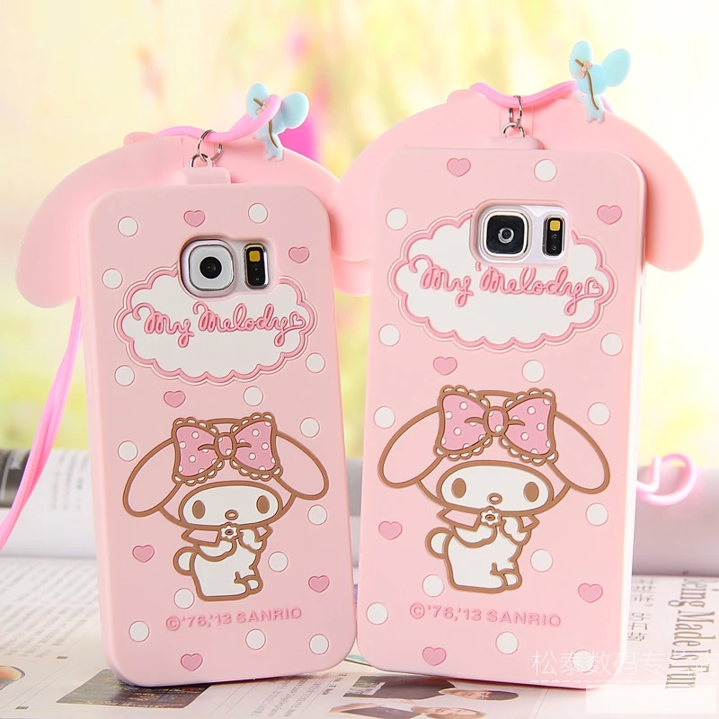 Cute 3D Cartoon My Melody Phone Case for Samsung Galaxy Note 2 3 4 5 ...