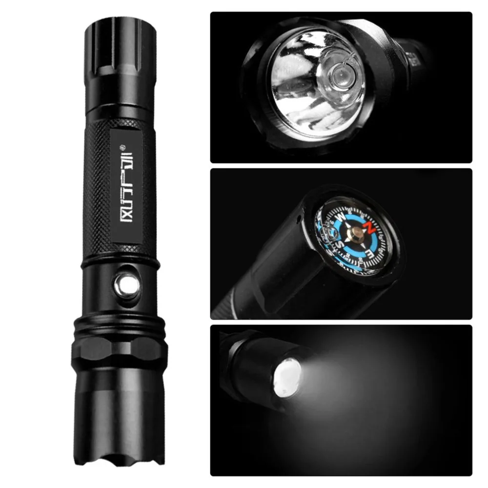 Super Bright 5W LED Flashlight IP67 Waterproof Zoomable 3 Modes Torch ...