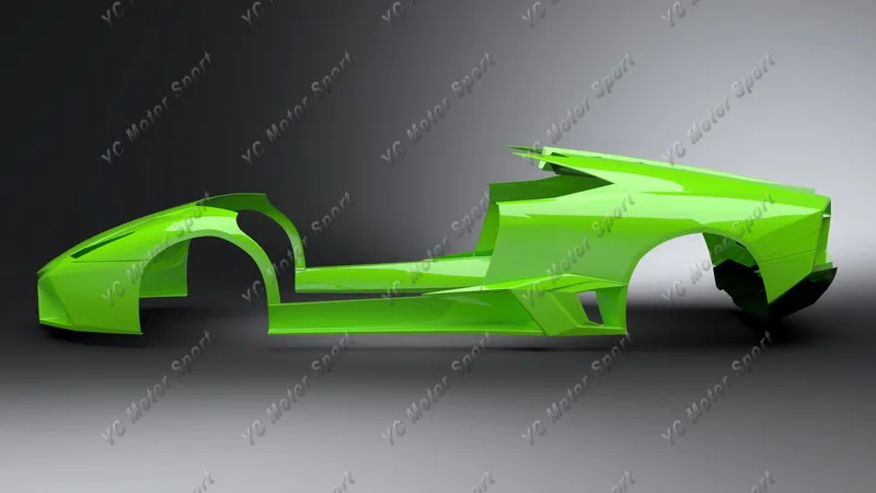 Portion Carbon RVT Style Body Kit Fit For 01-08 Murcielago LP640 LP670 ...