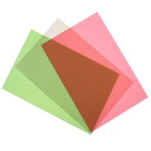 50pcs 15x10cm Coloured Translucent Tracing Papers for DIY Cardmaking