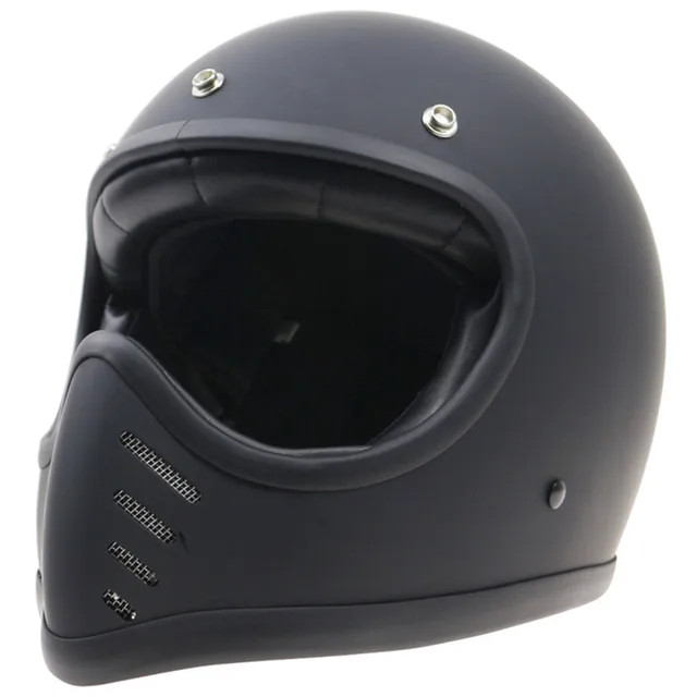 Motorcycle Helmet Cafe Racer Style bike helmet DOT approved full face ...