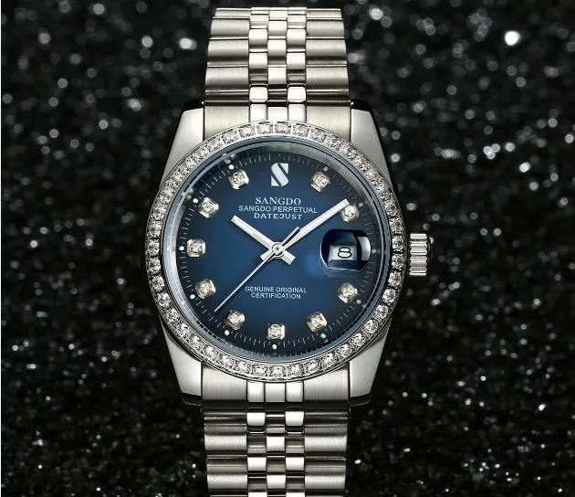 37mm-Sangdo-Blue-dial-Business-watch-Automatic-Self-Wind-movement-High ...